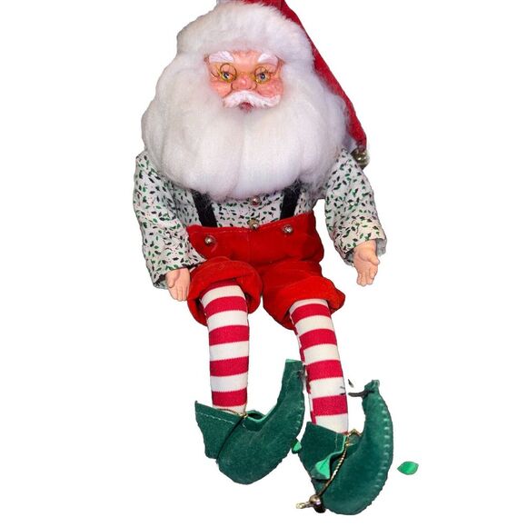 Toys | Vintage Santa Claus Shelf Sitter Bendable Posable Arms And Legs ...